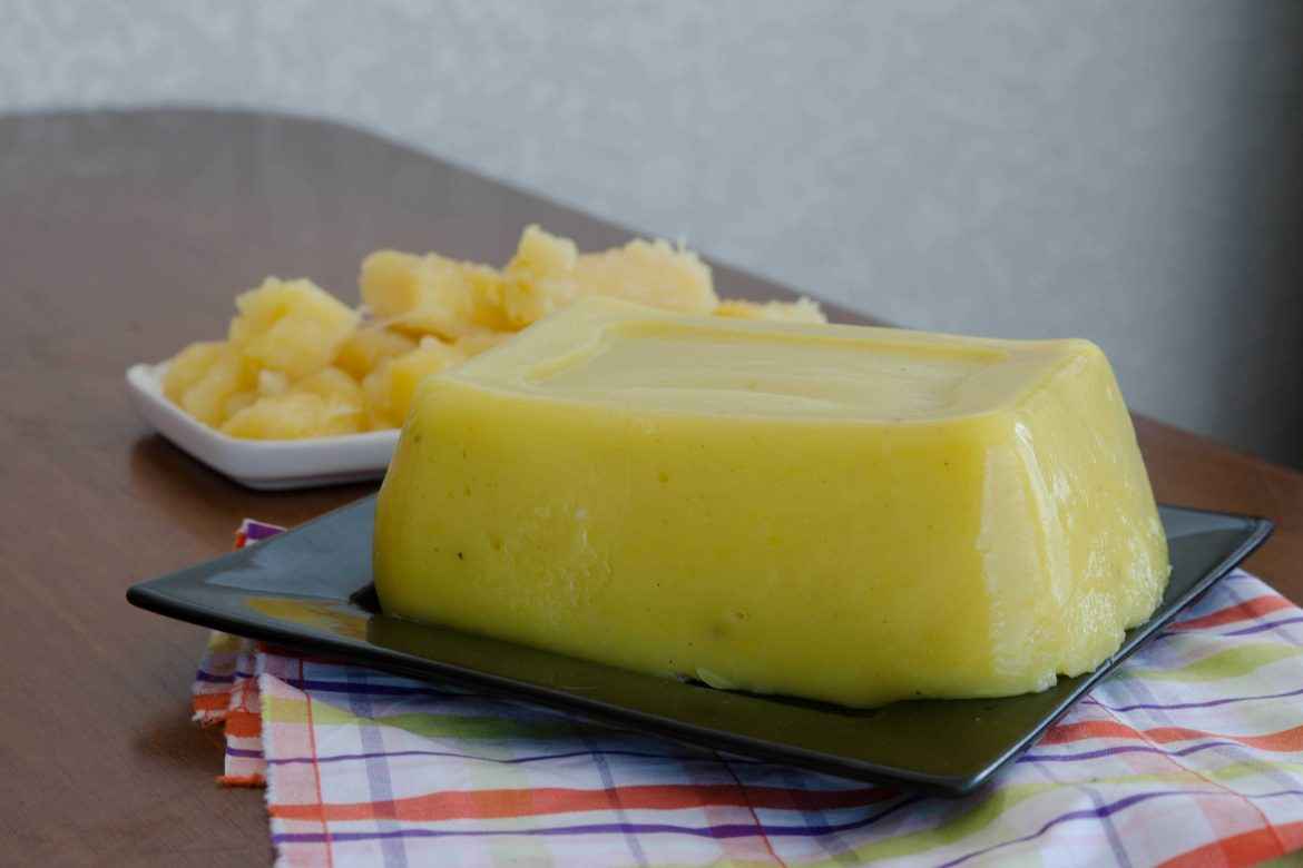 Queijo Vegano de Aipim - Receita Queijo Vegano de Aipim - Receita